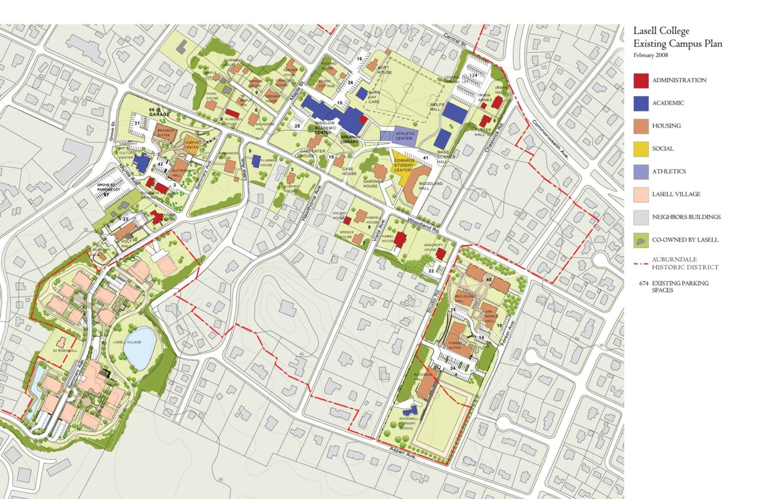 Lasell College Campus Master Plan | Eck MacNeely Architects